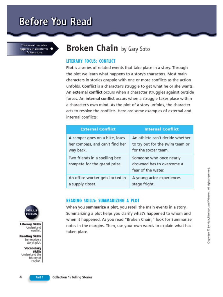 Broken Chain by Gary Soto | PDF