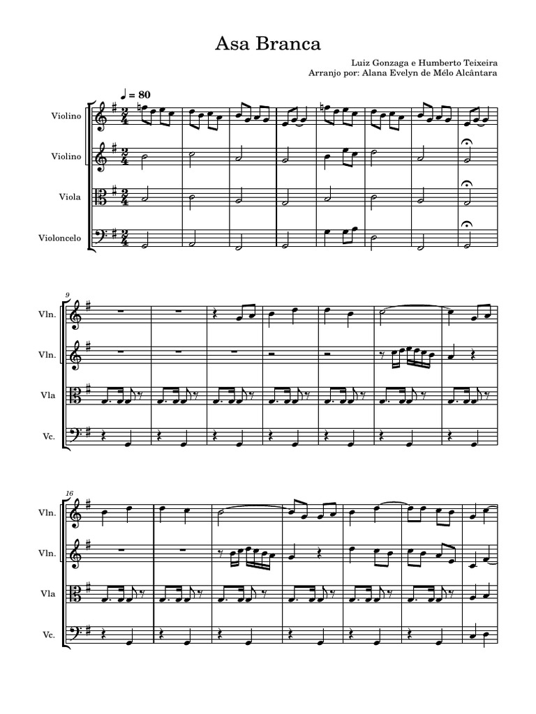 Asa Branca (pdf) | PDF