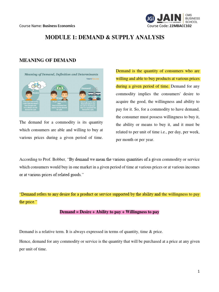 Business Economics Overview | PDF | Demand | Elasticity (Economics)