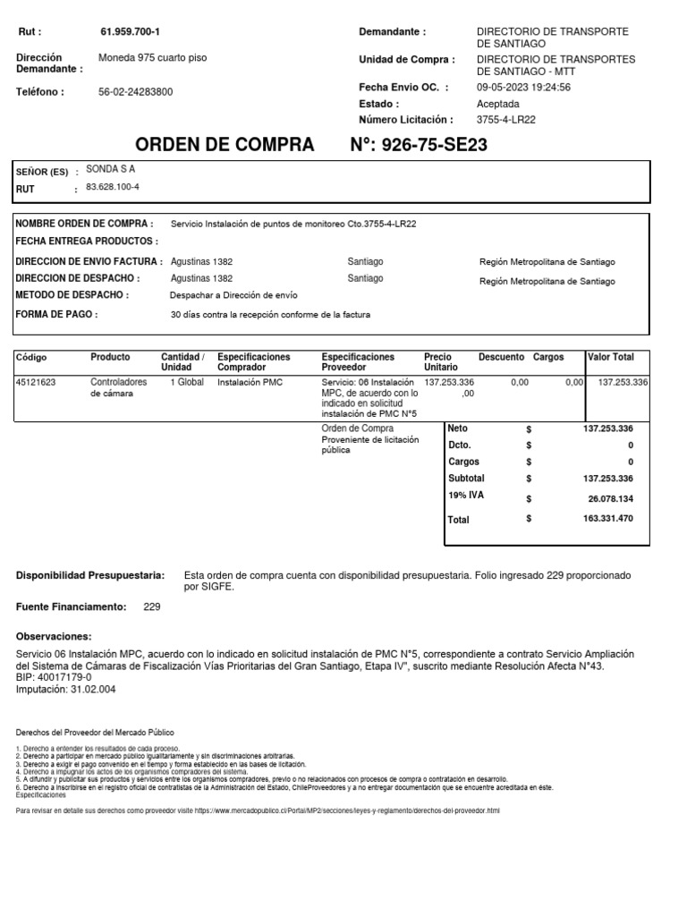 926 75 Se23 | PDF | Factura | Economias