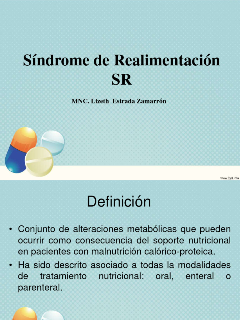 Sindrome de Realimentacion | PDF | Especialidades Medicas | Nutrición
