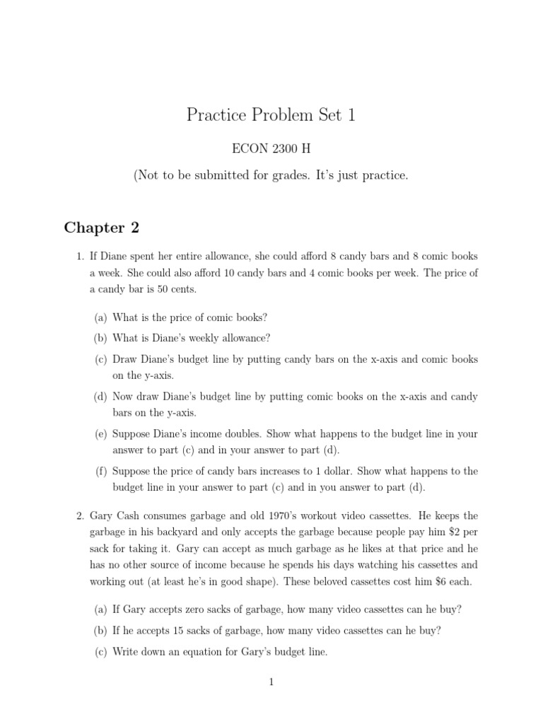 Problem Set 1 | PDF | Economics | Economies