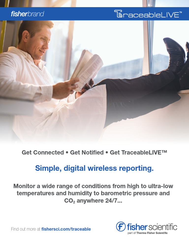 Fisherbrand Traceablelive Flier | PDF | Calibration | Humidity