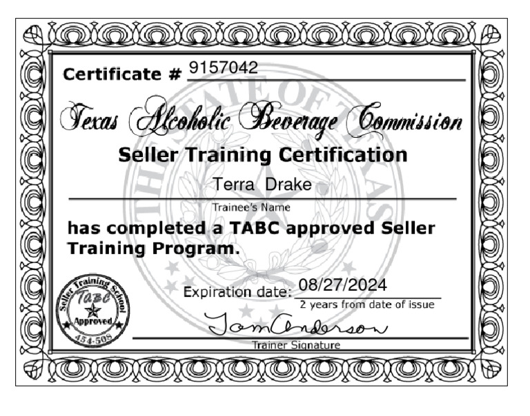 Learn2serve Tabc Seller Server Training | PDF