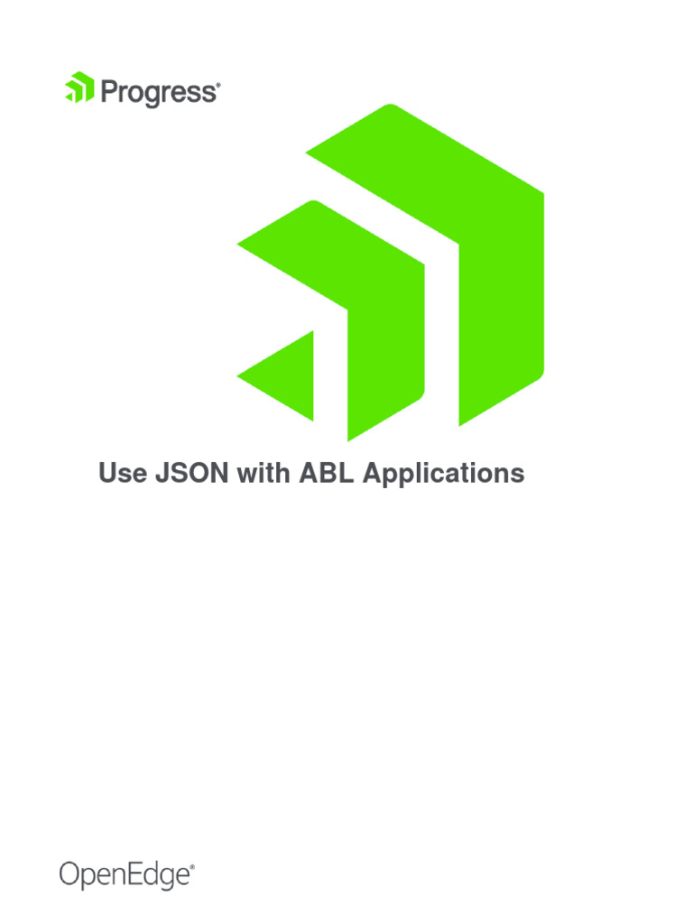 Openedge Abl Use Json | PDF | Json | Xml