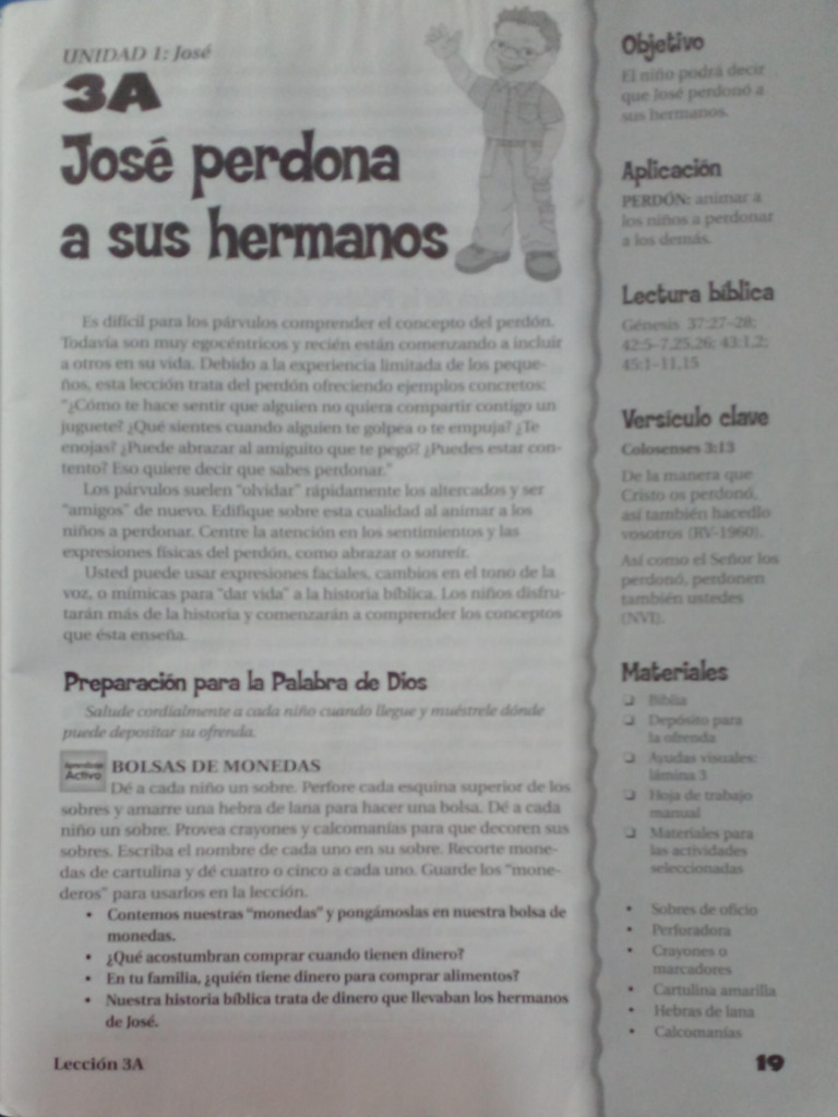Lec. 3a Jose Perdona A Sus Hermanos | PDF