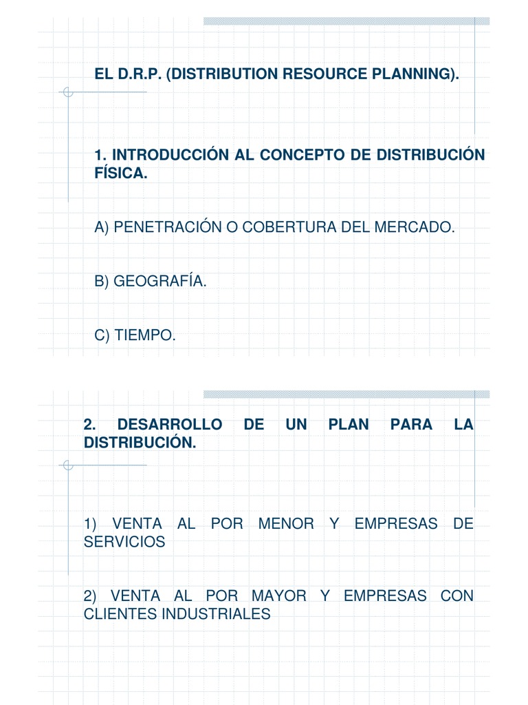 Planificación de Recursos de Distribución | PDF | Inventario ...