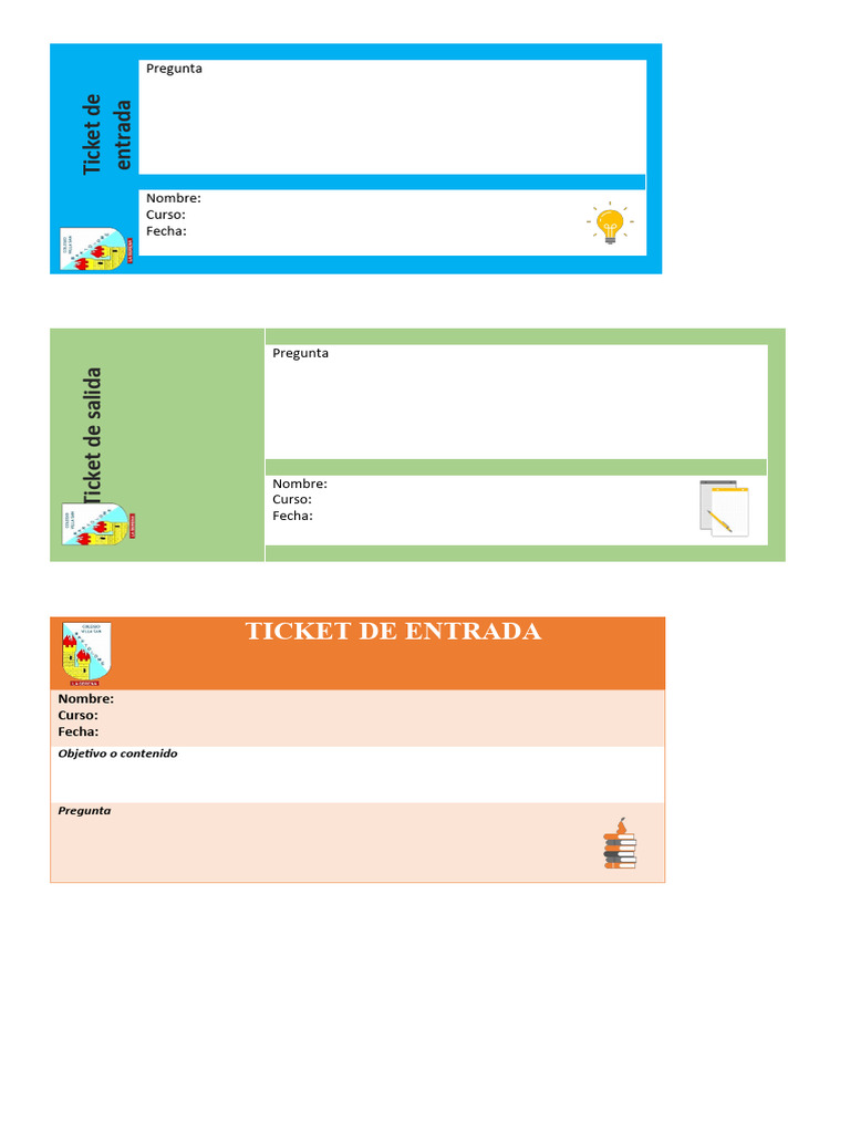 Formato Ticket de Salida o Entrada | PDF