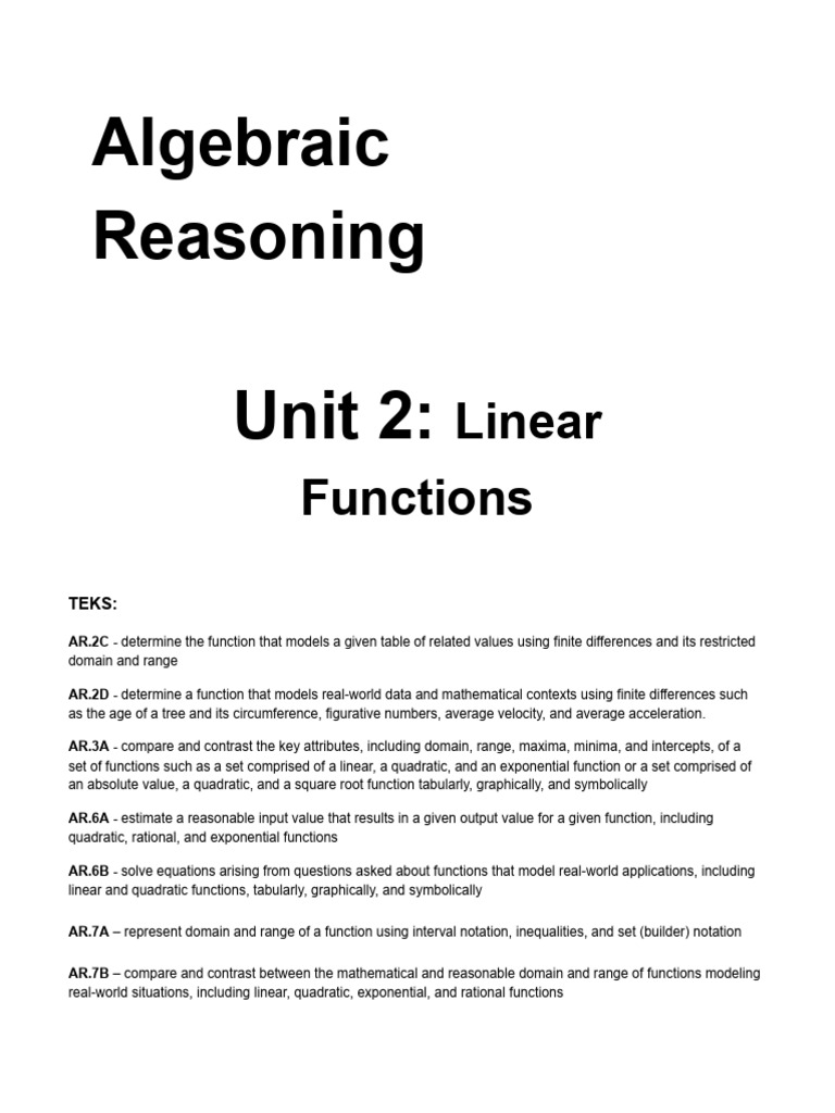 Unit 2 Note Packet | PDF | Teaching Methods & Materials