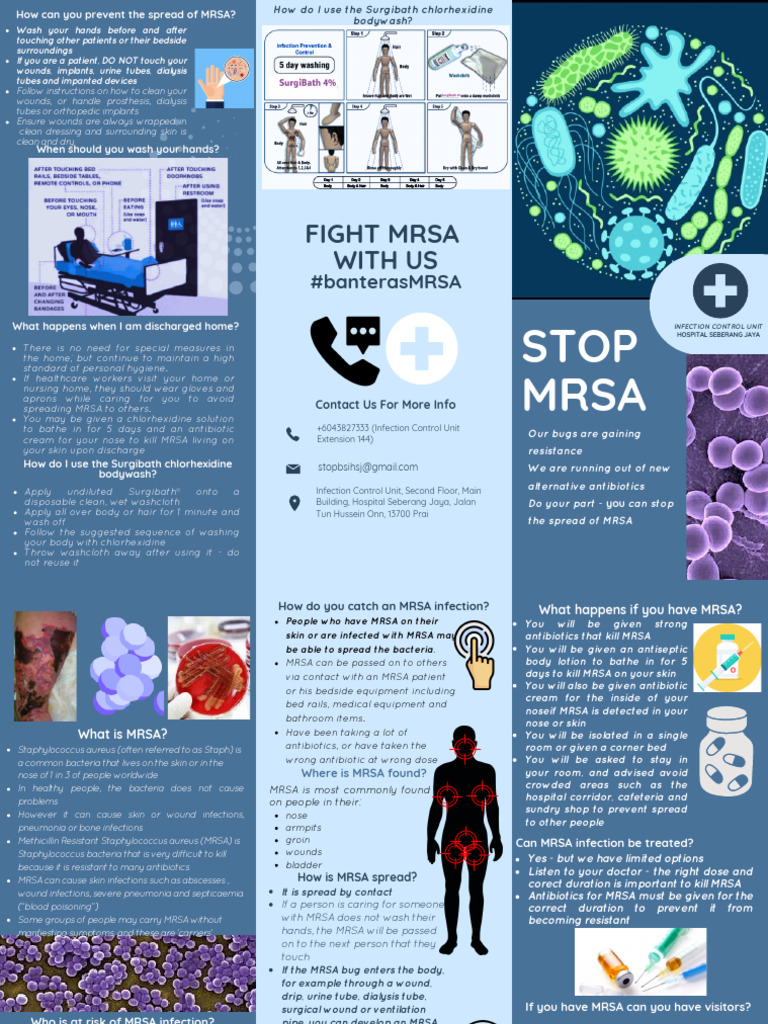MRSA Brochure Simple English | PDF | Methicillin Resistant ...