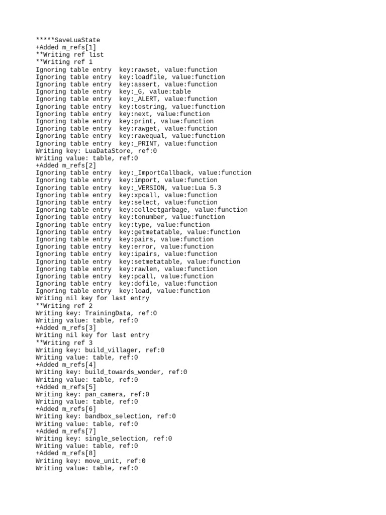 Lua State Save and Reference Writing | PDF | Computing | Computer Programming