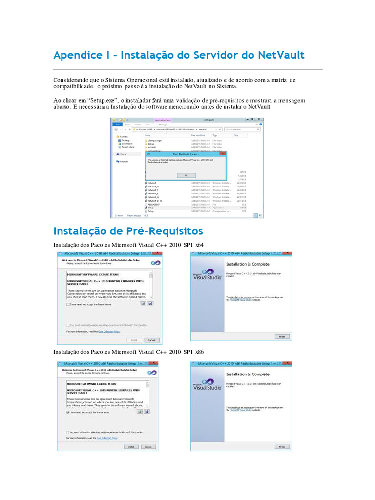 Apendice I - Instalacao Do Servidor Do Netvault | PDF | Servidor ...