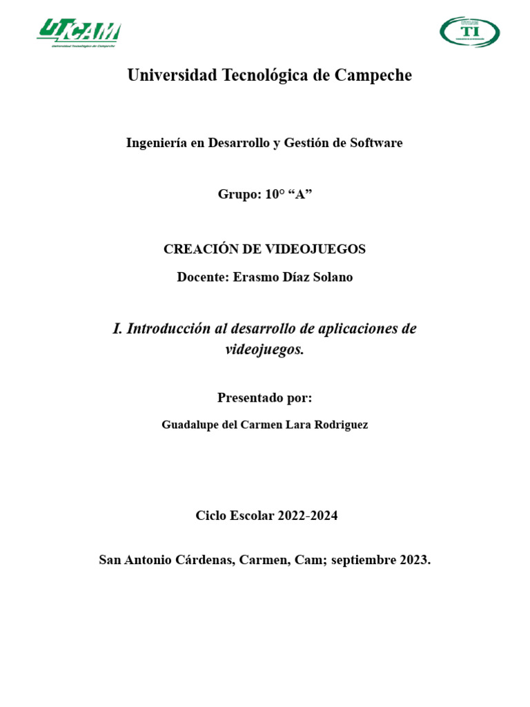 Investigación Unidad I - Introducción Al Desarrollo de Aplicaciones de ... Investigación Unidad I - Introducción Al Desarrollo de Aplicaciones de ...