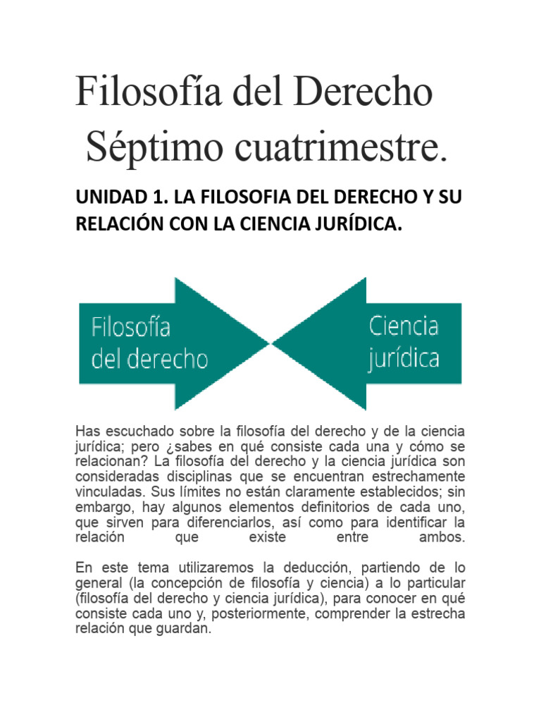 Filosofía Del Derecho | PDF