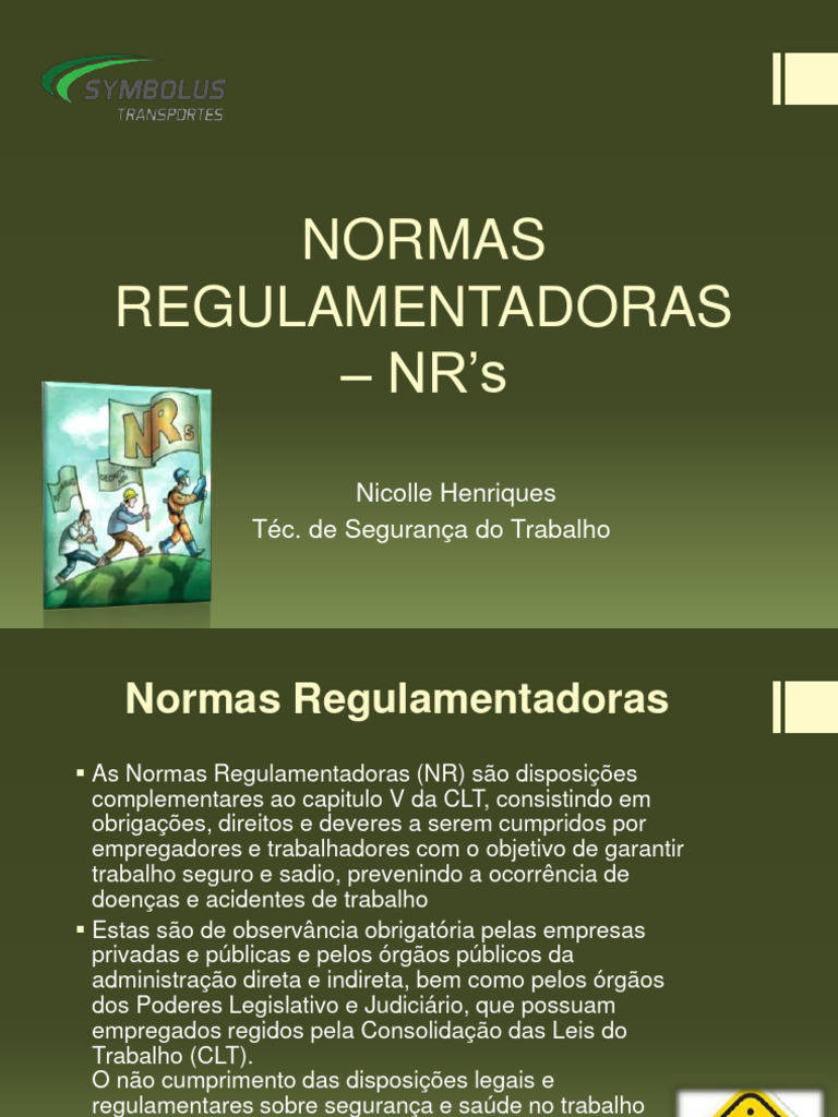 Normasregulamentadoras 151103200909 Lva1 App6892 | PDF