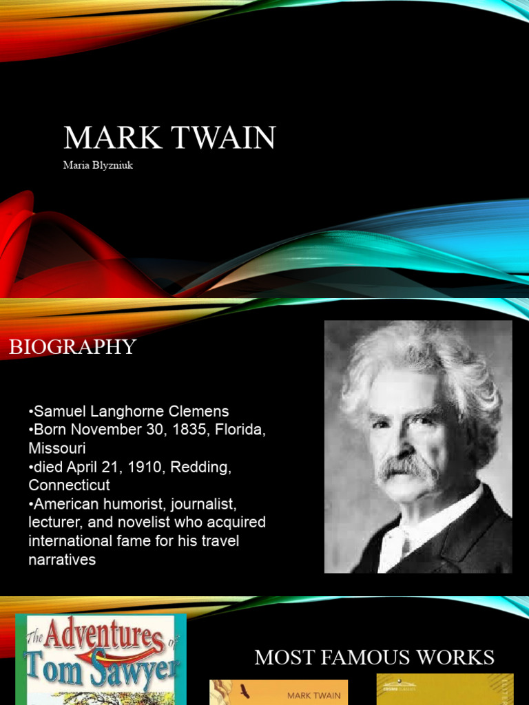 Mark Twain Presentation | PDF