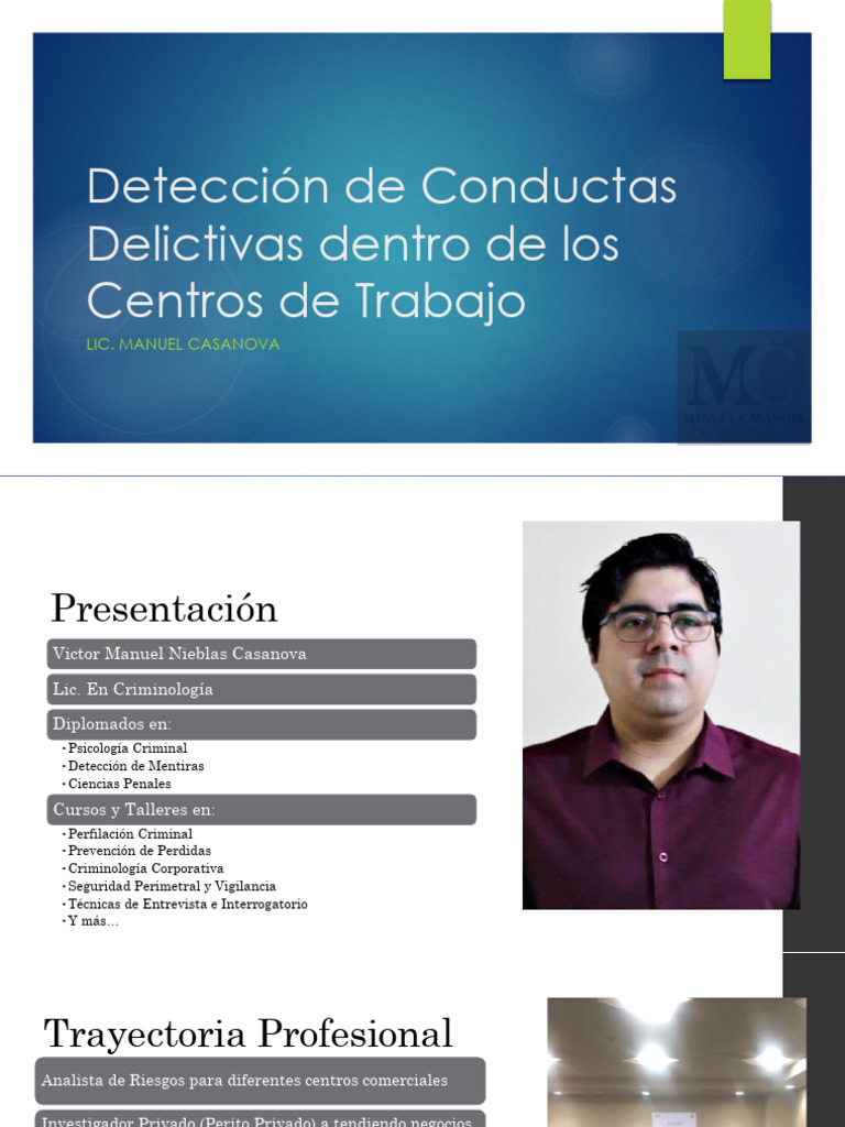 Detección de Conductas Delictivas Dentro de Los Centros | PDF ...