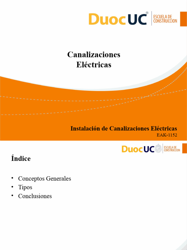 Canalizaciones Eléctricas | PDF