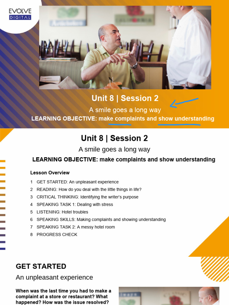Unit 8 - Session 2: A Smile Goes A Long Way | PDF