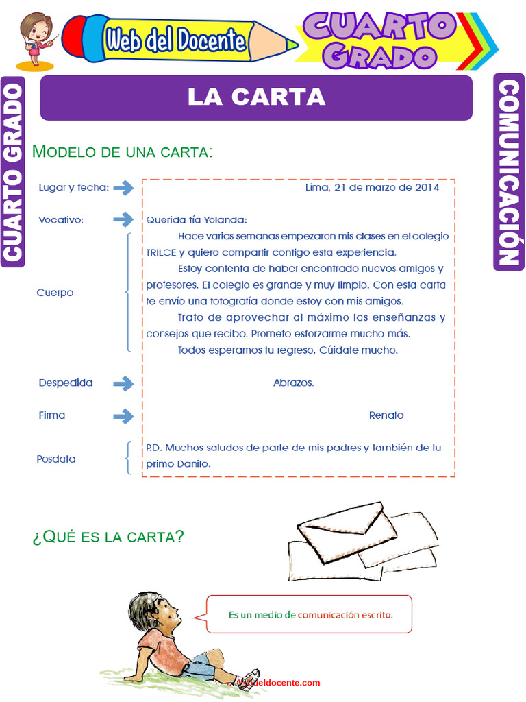 Carta Para Ninos Ejemplos