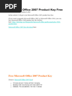 MS Office 2007 Product Key Free (Updated 2021) | PDF | Microsoft Office ...