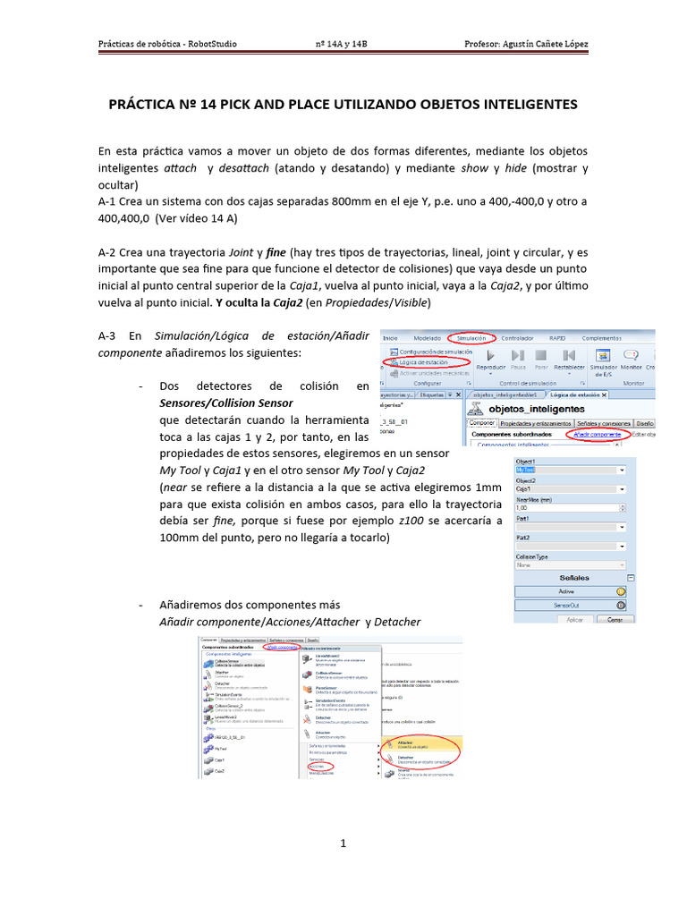 Práctica #14 Pick and Place | PDF
