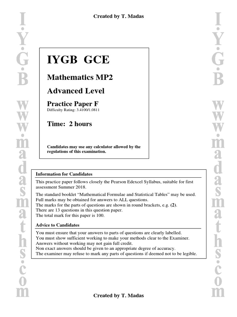 T.madas F 2 | PDF | Equations | Pi