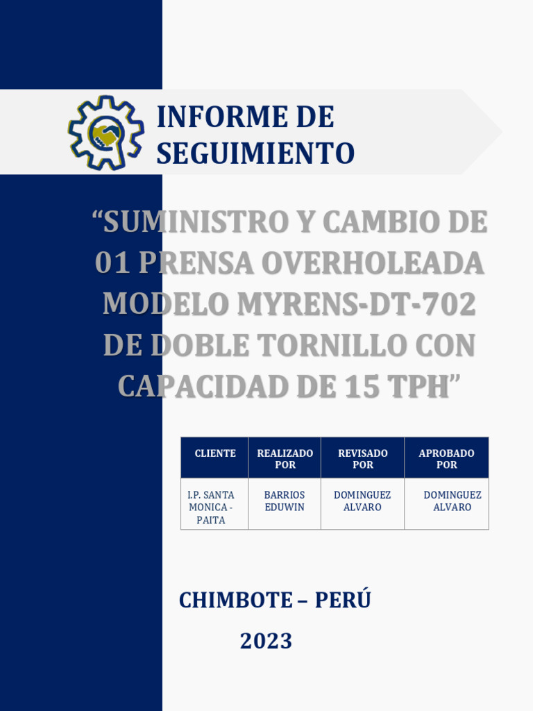 Informe - de - Seguimiento - 7 - Ot - 225 (A La Fecha Del 19.09.23) | PDF