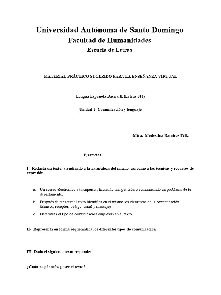 Actividad I LETRA 012 | PDF