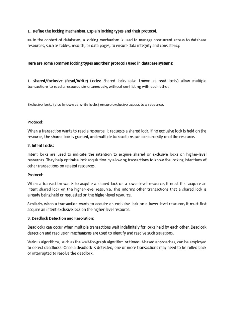 Database Questions Pdf Database Transaction Databases 