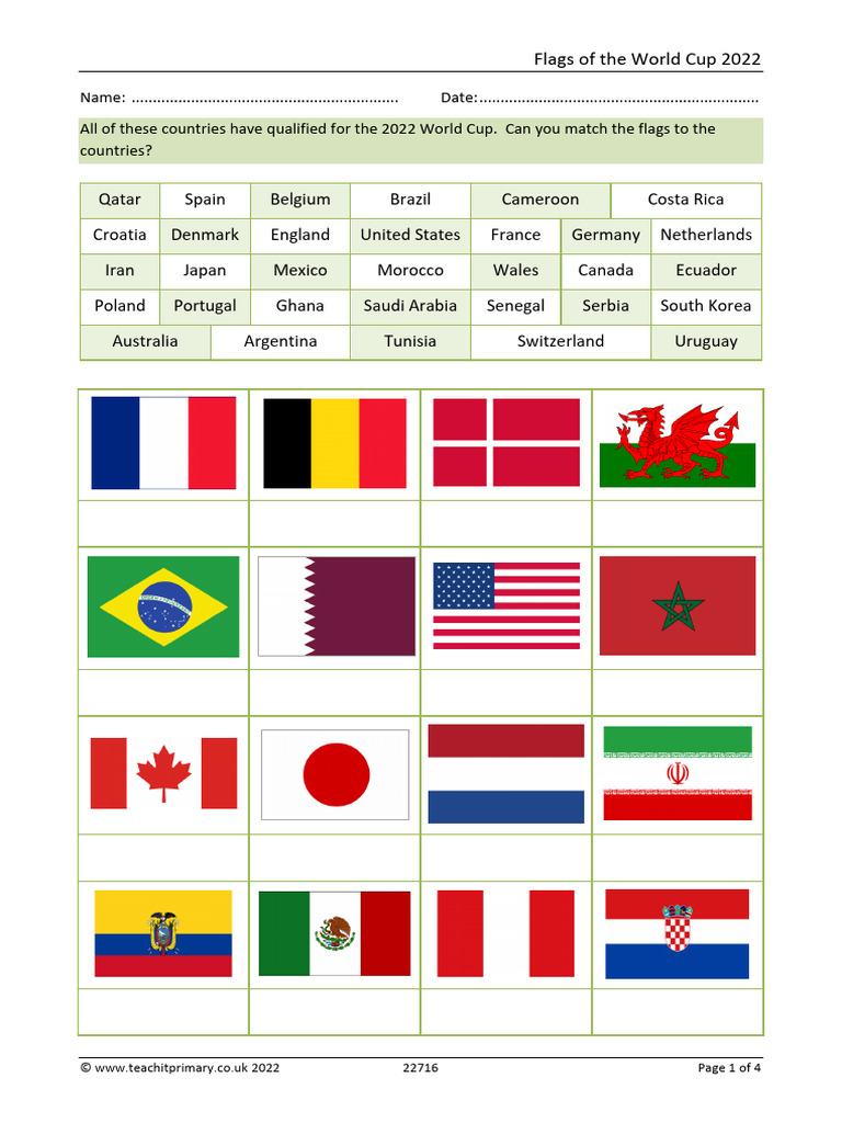 Flags of The World Cup | PDF | Fifa World Cup | Association Football ...