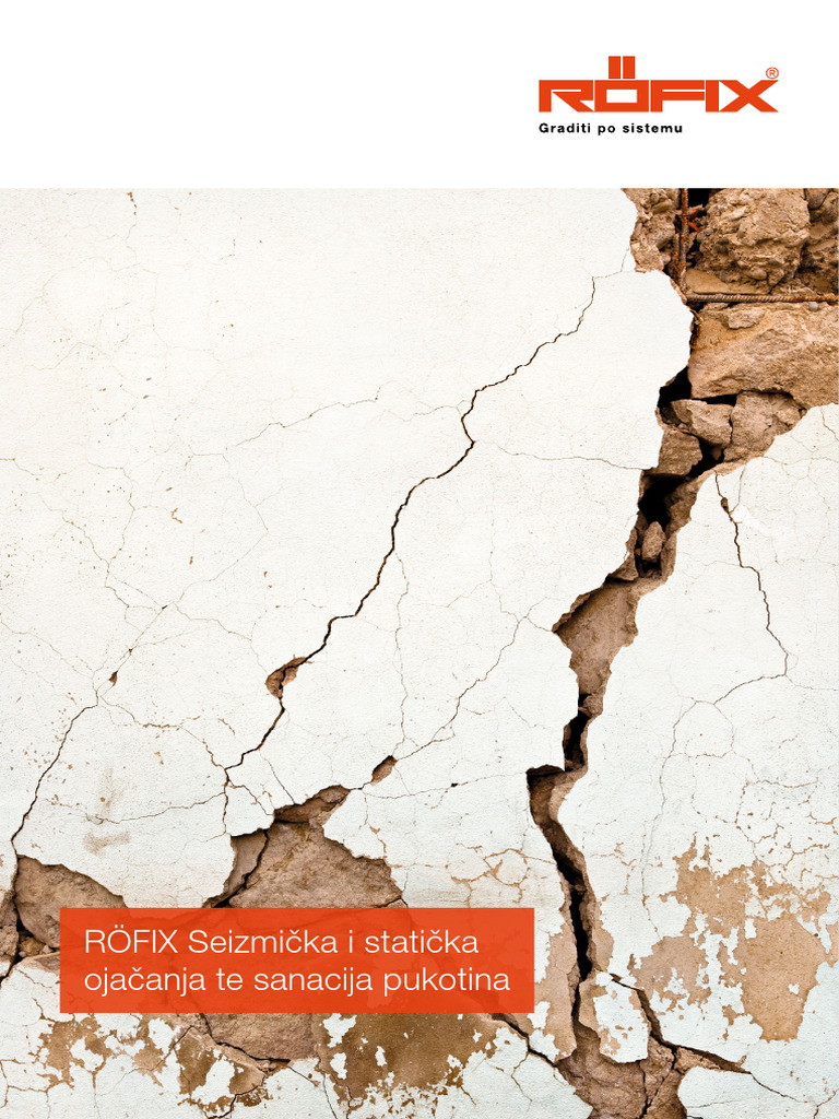 Seizmička I Statička Ojačanja Te Sanacija Pukotina | PDF