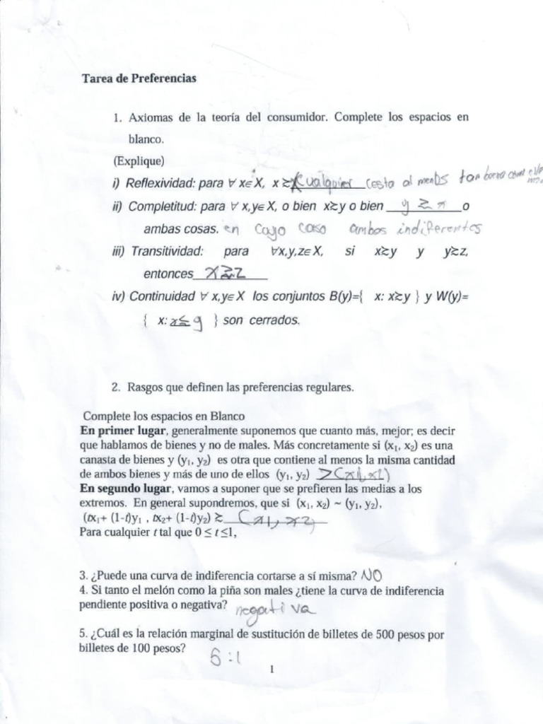 Jesús Emmanuel Almeida Mejía Tarea Preferencias 3C | PDF | Matemáticas | Lógica