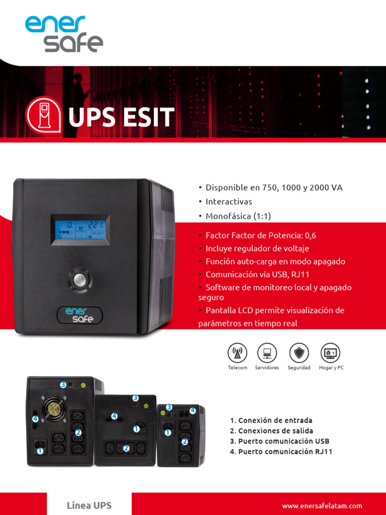 UPS ESIT Interactiva Enersafe Corr | PDF