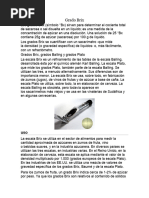 Escala y Medida de Grados Baumé | PDF | Concentración | Densidad
