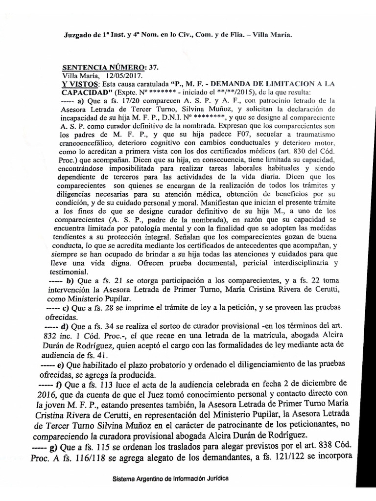 Fallo Capacidad | PDF