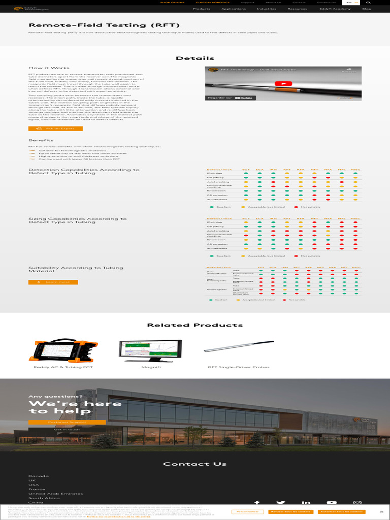 What Is Remote-Field Testing (RFT) ? - Eddyfi | PDF