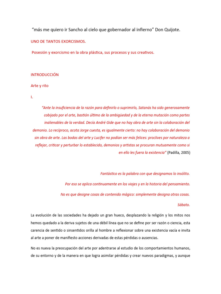 Arte y ritual: Posesión y exorcismo | PDF | Demonios | Exorcismo