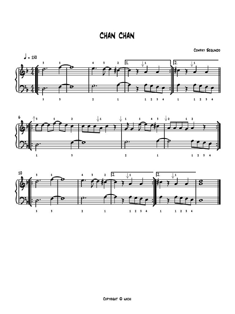CHAN CHAN - Partitura Completa | PDF