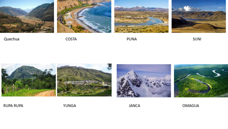 Las 8 Regiones Del Perú | PDF