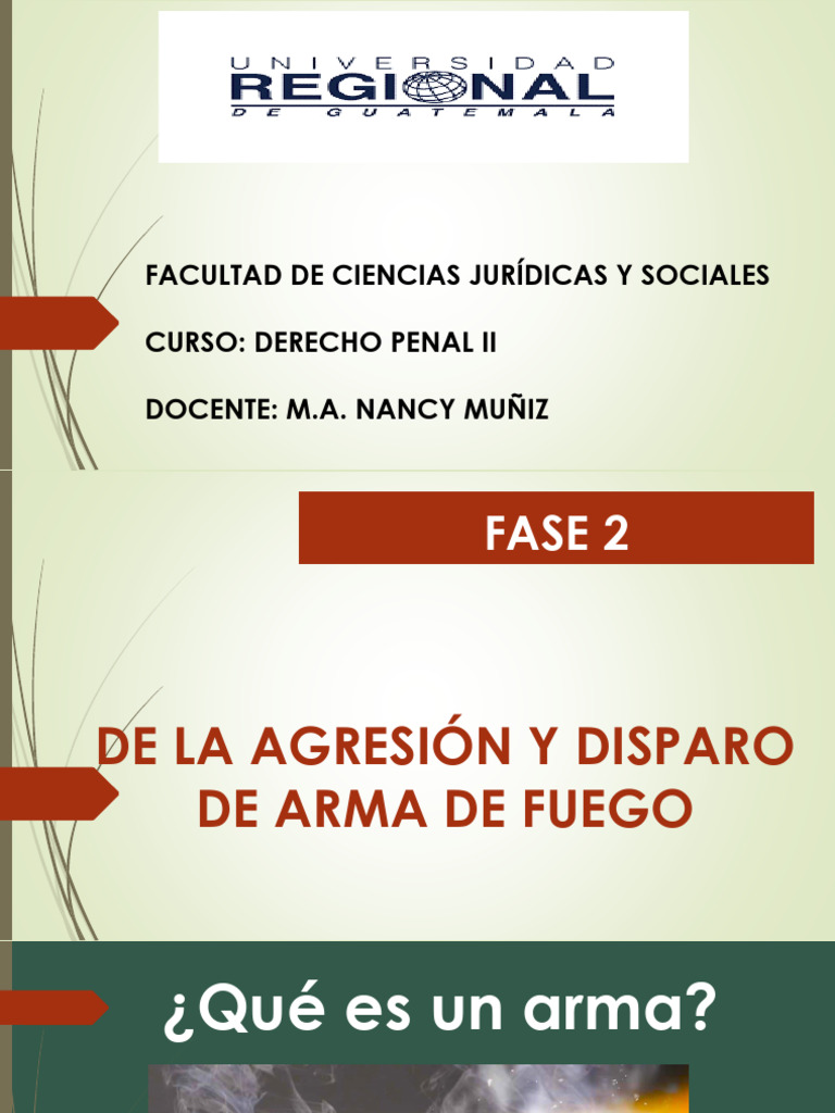 Delitos de Agresión y Disparo de Arma | PDF