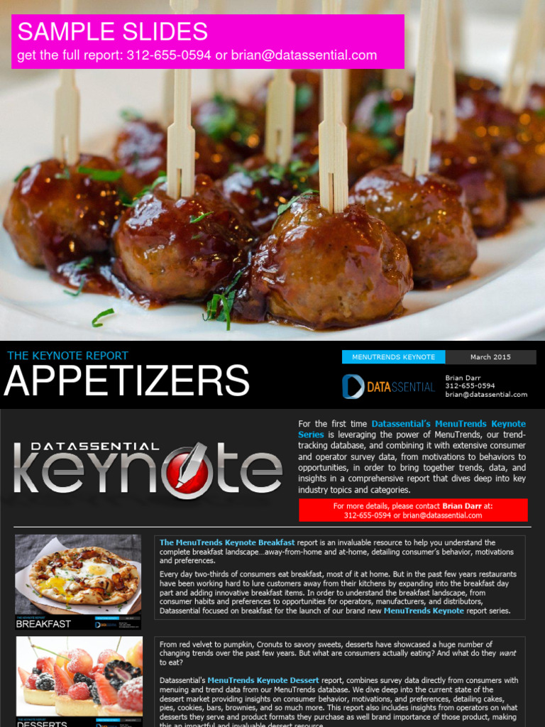 Appetizers | PDF | Menu | Retail