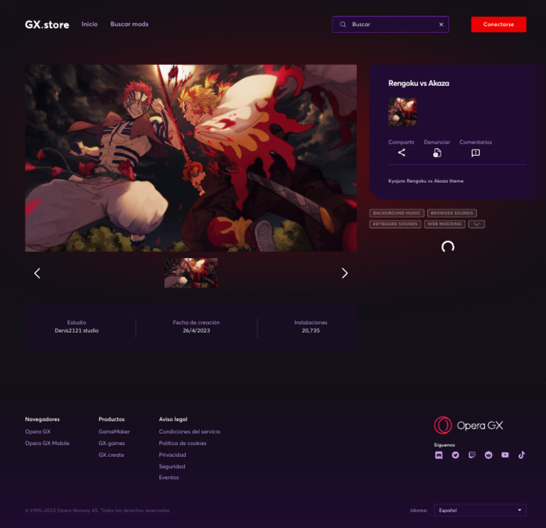 GX - Store - Modifica Tu Navegador - Rengoku Vs Akaza | PDF