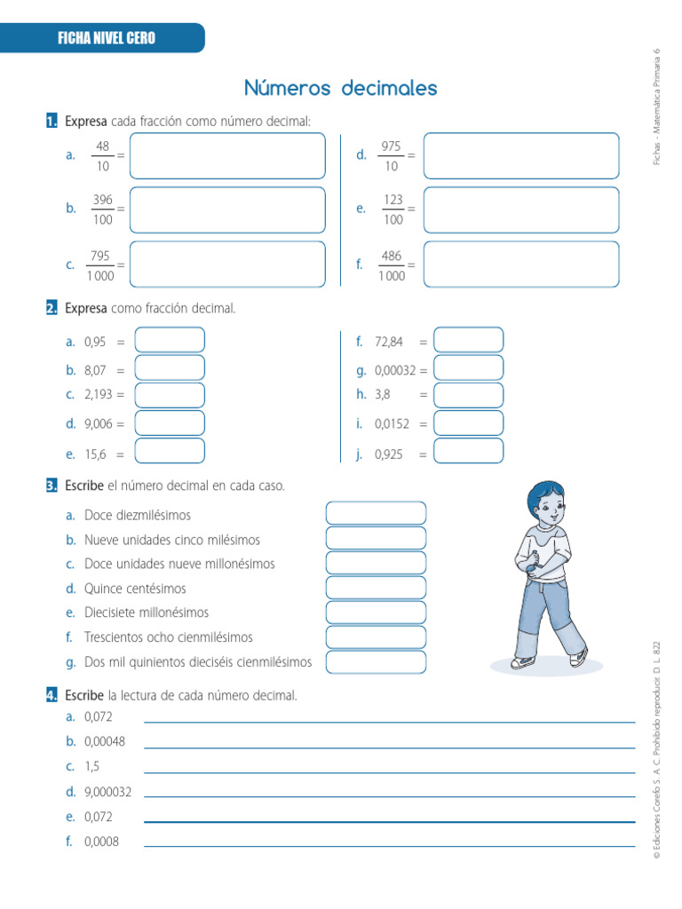 F0 - Números Decimales | PDF