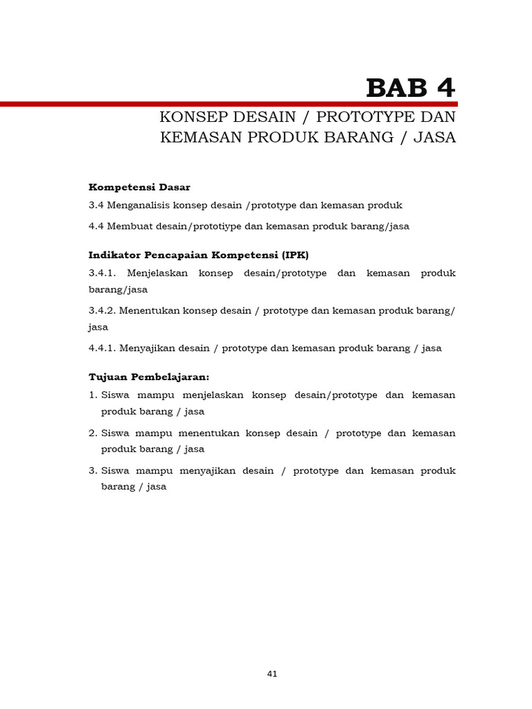 BAB 4 KONSEP DESAINPROTOTYPE DAN KEMASAN PRODUK BARANGJASA | PDF
