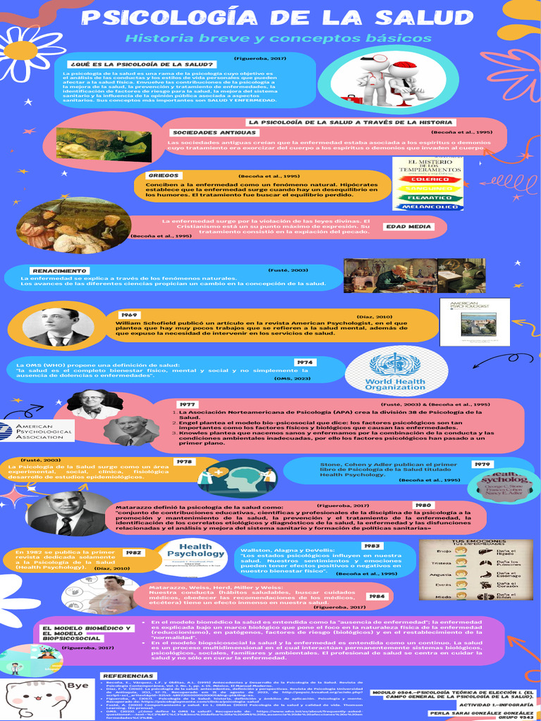 Infografía Psicología de La Salud | PDF