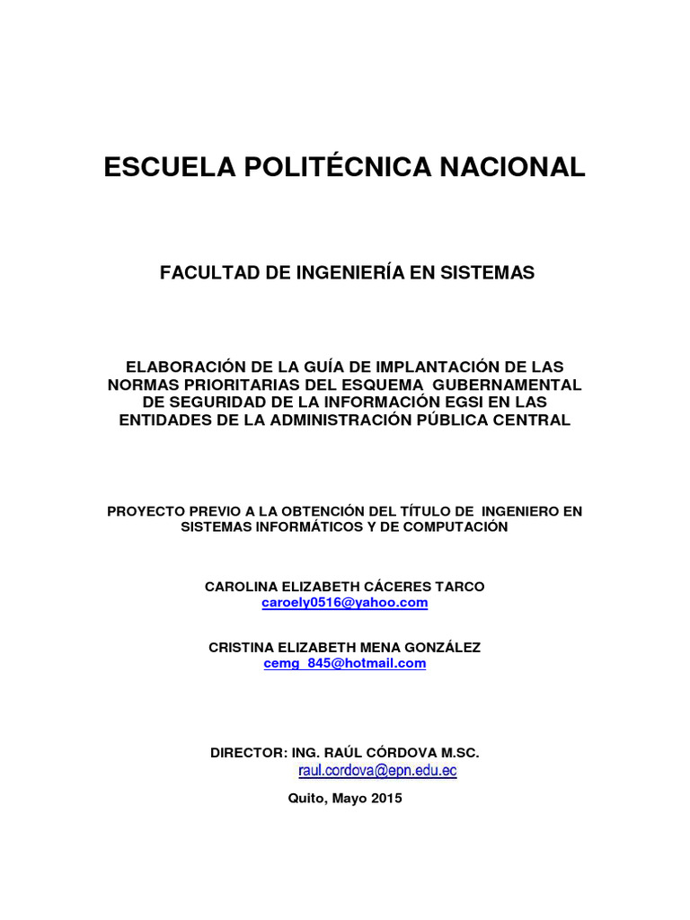 EGSI Ejemplo | PDF | Seguridad de información | Administración Pública