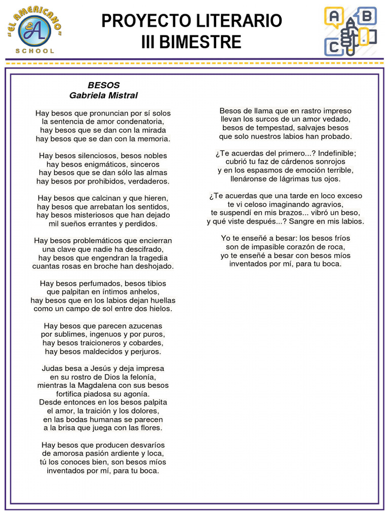 Besos - Poema | PDF
