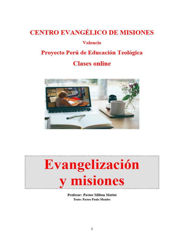 Evangelización y misiones - nuevo texto (1) | PDF