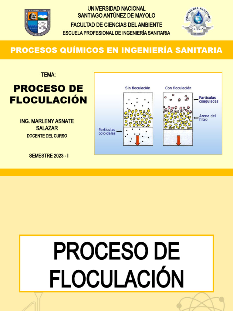 Semana 07-b - Proceso de Floculación | PDF